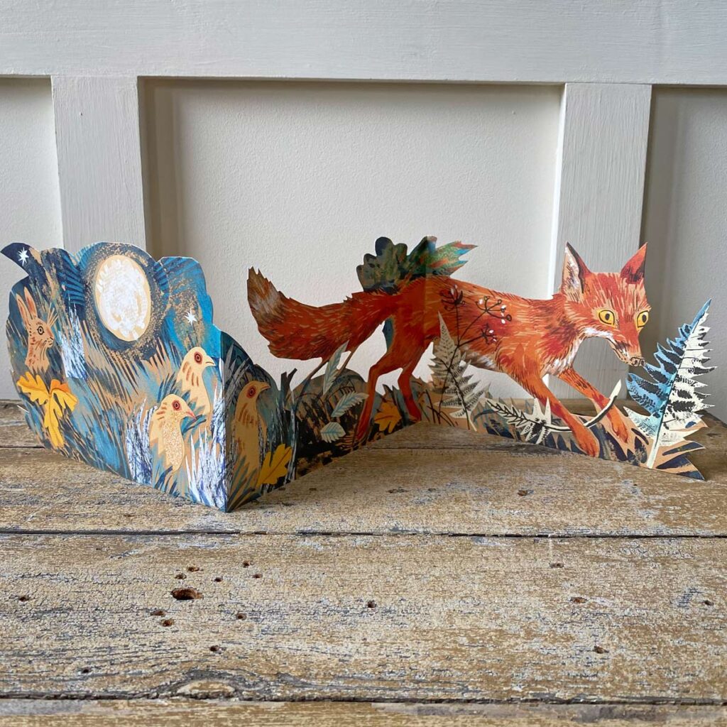 Mark Hearld Fold out Card - Fox - Tinsmiths