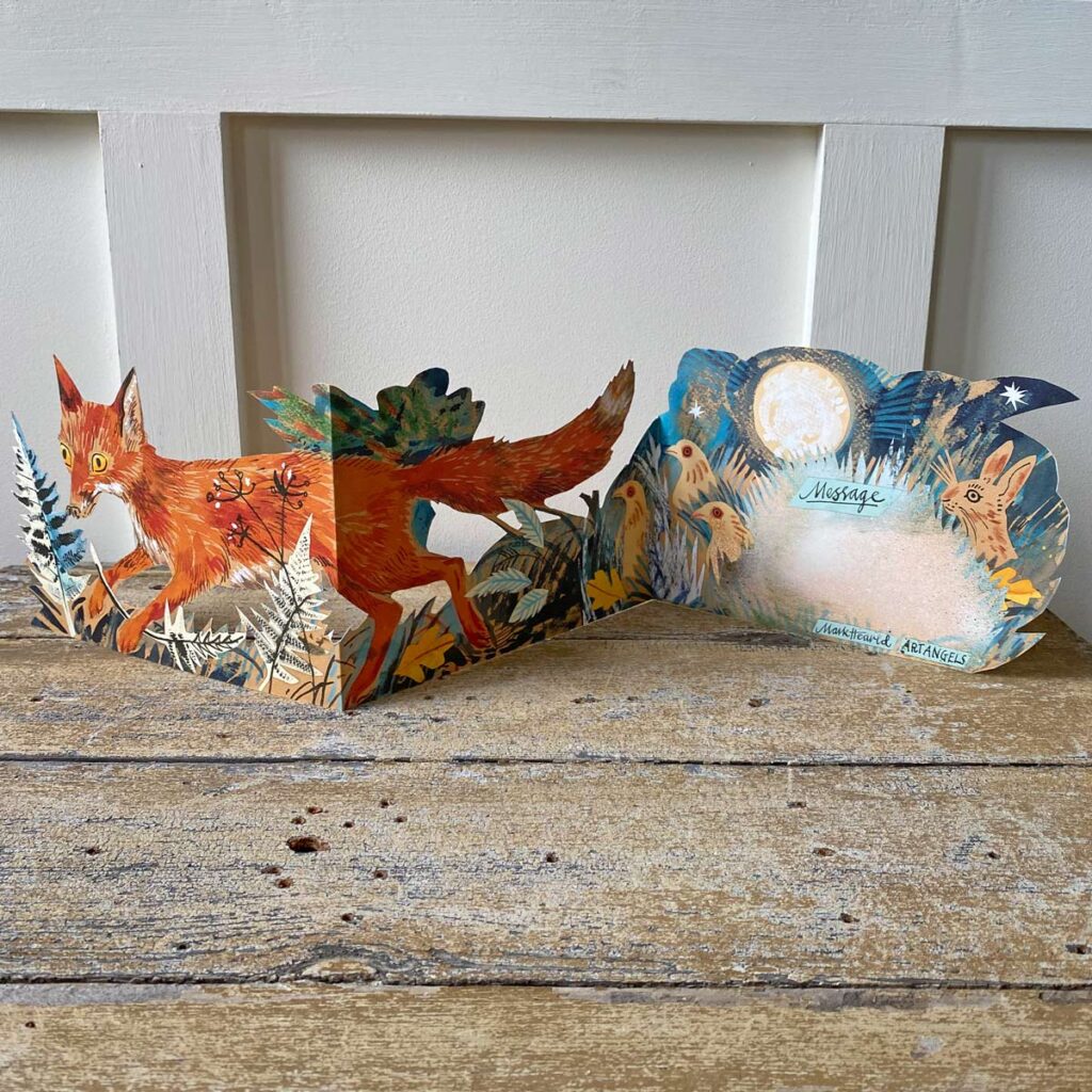 Mark Hearld Fold out Card - Fox - Tinsmiths