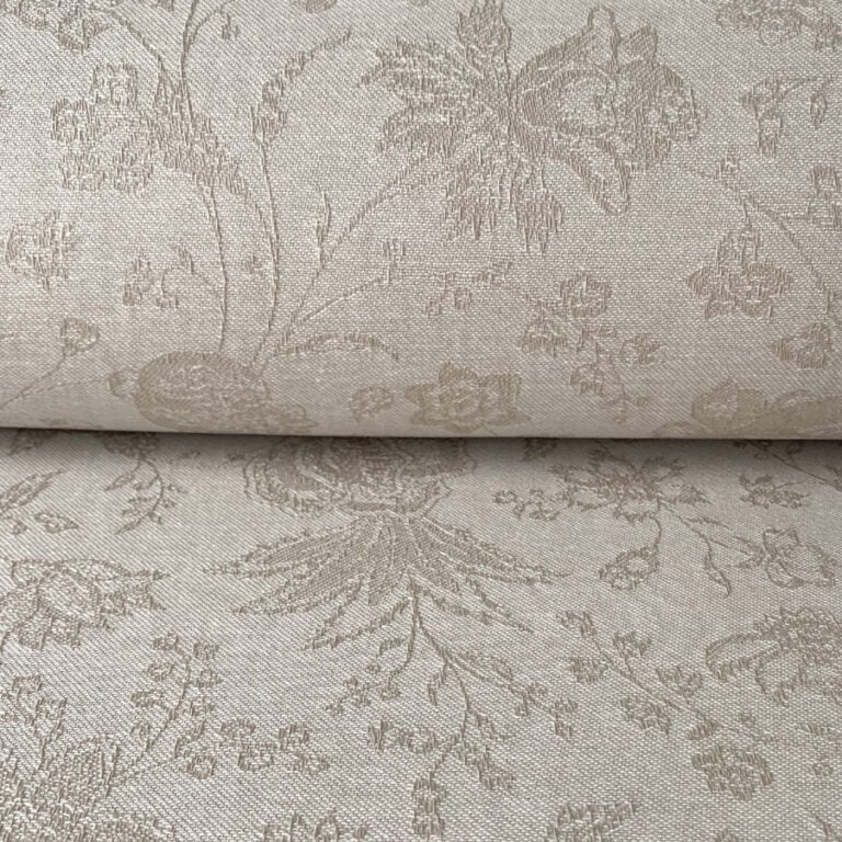 Extra Wide Oilcloth - Medlar Jacquard Natural - Tinsmiths