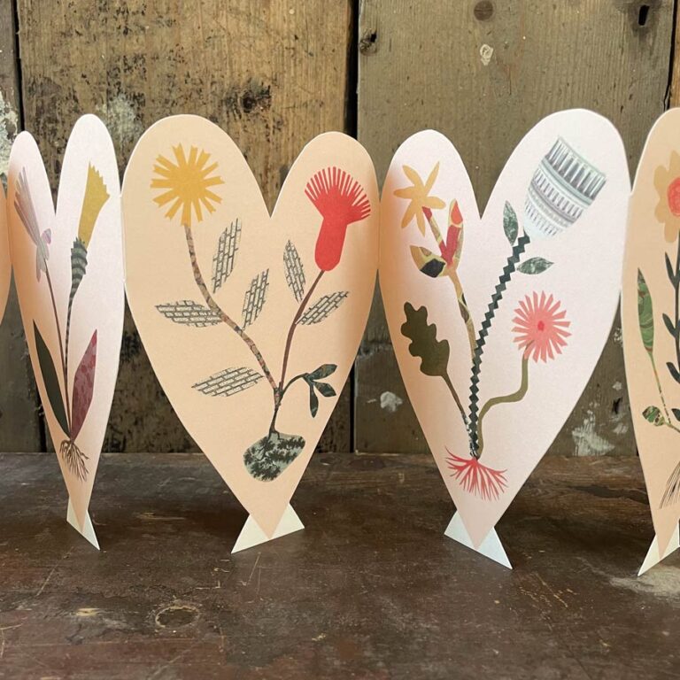 Heart Concertina Card - Tinsmiths
