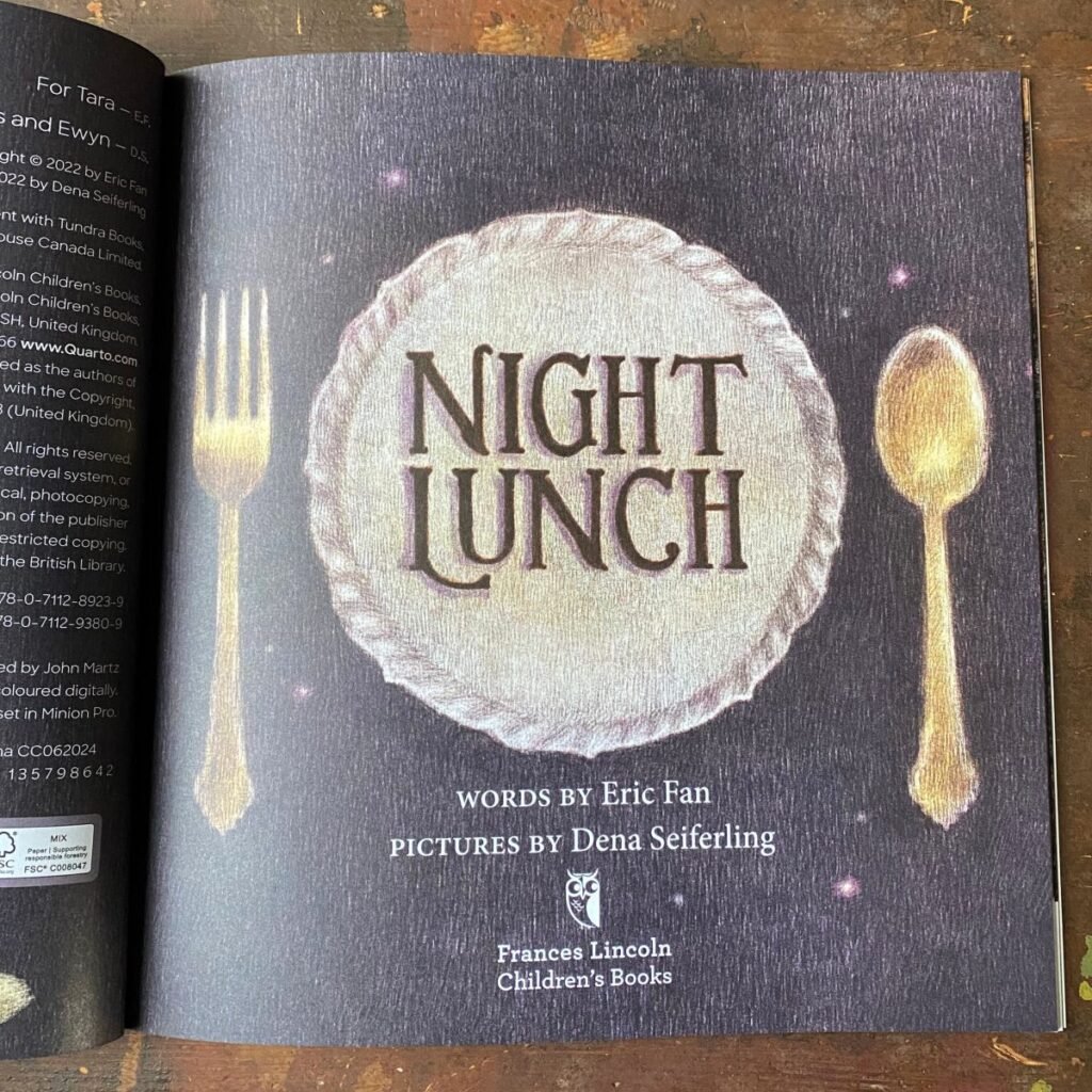 Night Lunch book by Eric Fan - Tinsmiths